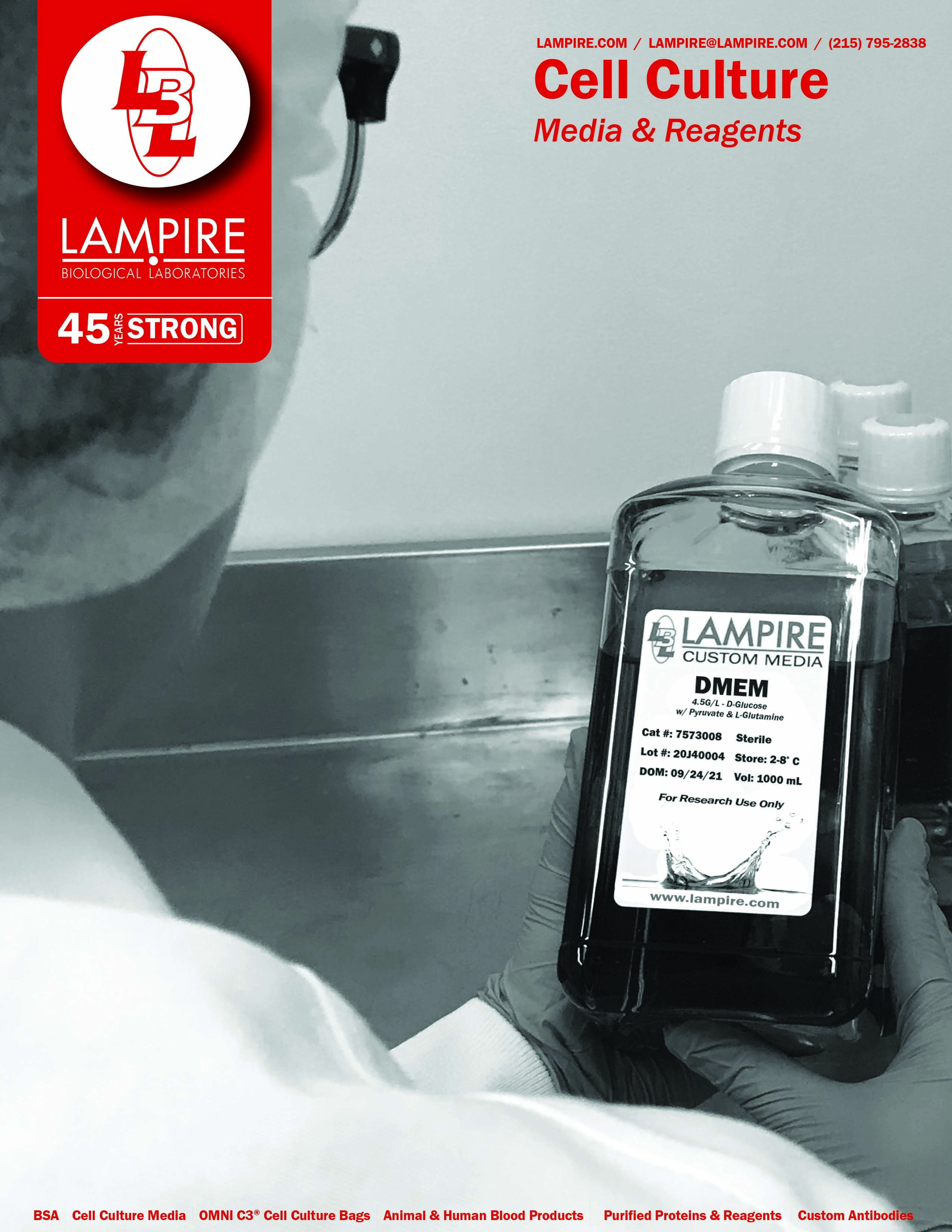 Cell Culture Media & Reagents | Lampire Biological Laboratories, Inc.